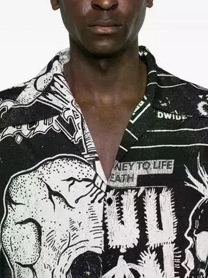 LỰU ĐẠN Skull-print Shirt