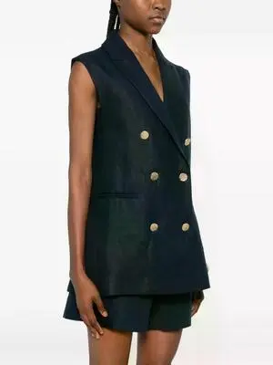 Max Mara Double-breasted Sleeveless Jacket