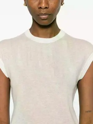 Eric Bompard Sleeveless Vest With Contrasting Trims - Neutrals