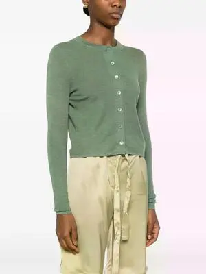 Eric Bompard Buttoned Cropped Cardigan