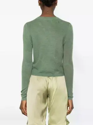 Eric Bompard Buttoned Cropped Cardigan