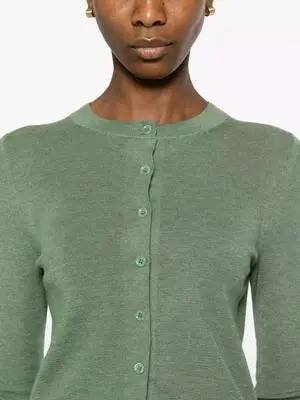 Eric Bompard Buttoned Cropped Cardigan