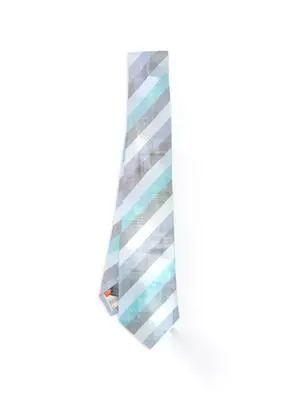 Paul Smith Striped Neck Tie - Blue