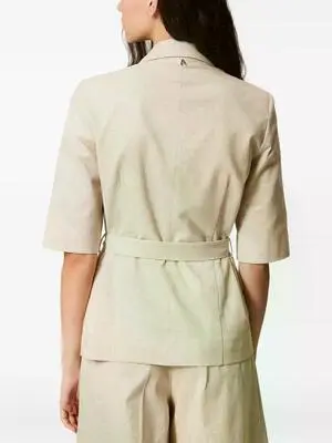 TWINSET Belted Blazer - Neutrals