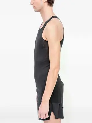 Rick Owens Cotton Tank Top - Black