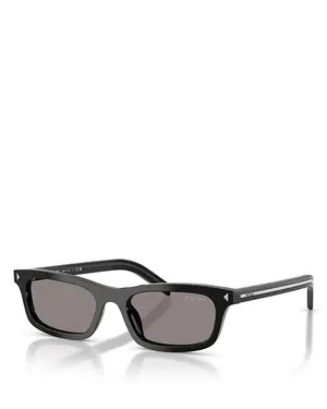 Prada Pillow Sunglasses, 53mm - Black/grey