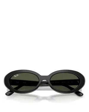 Ray-ban Oval Sunglasses - Black