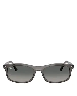 Ray-ban Rectangular Sunglasses, 57mm - Opal Light Grey/grey Gradient