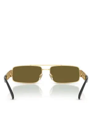 Versace Rectangular Sunglasses, 60mm