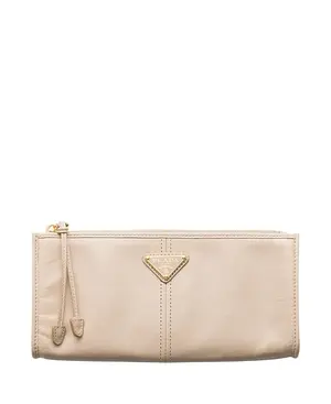 Prada Leather Pouch - Neutral