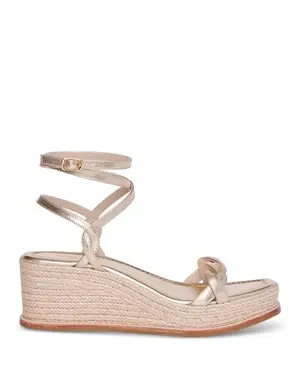 Paige Joanna Wedge Sandals - Light Gold