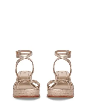 Paige Joanna Wedge Sandals - Light Gold