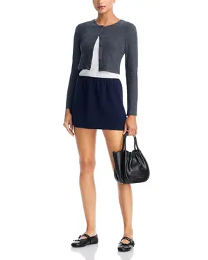 LESET Arielle Mini Skirt - Midnight