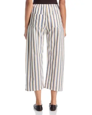 LESET Yoshi Stripe Crop Drawstring Pants