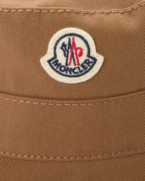 Moncler Logo Patch Bucket Hat - Bronze