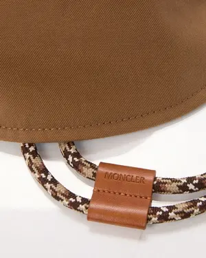 Moncler Logo Patch Bucket Hat - Bronze