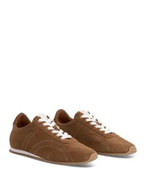 TOTEME Flex Suede Sneakers - Copper