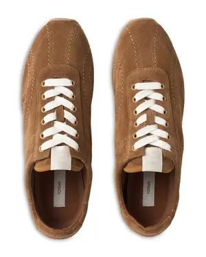 TOTEME Flex Suede Sneakers - Copper