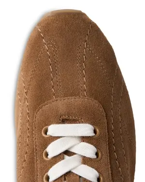 TOTEME Flex Suede Sneakers - Copper