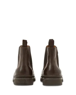 REISS Huxley Leather Chelsea Boots - Dark Brown