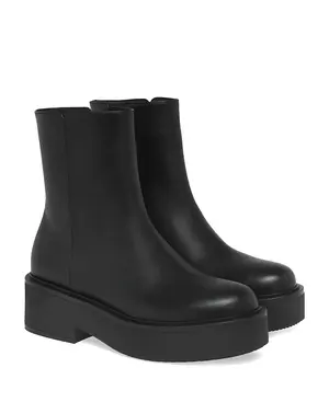 GIANVITO ROSSI Hiro Bootie - Black Leather