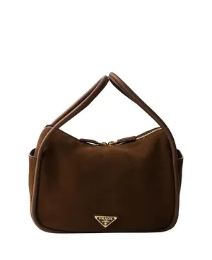 Prada Darling Leather Handbag - Brown