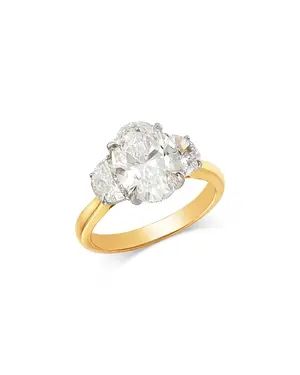 Bloomingdale'S Luxe Collection Lab Grown Diamond Engagement Ring - Gold