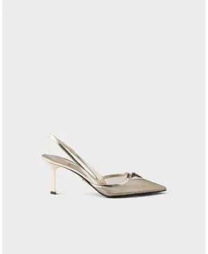 Prada Mesh Fabric Slingback Pumps