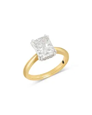 Bloomingdale'S 18k Yellow 3.15 Tcw Lab Grown Diamond Solitaire Ring - Gold
