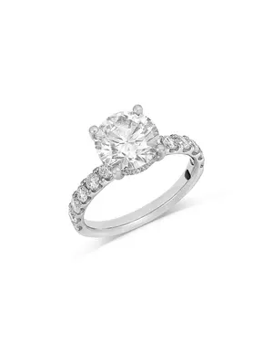Bloomingdale'S Certified Lab Grown Diamond Engagement Ring In 3.25 Tcw - Platinum
