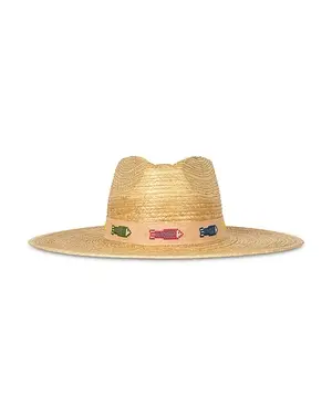 SUNSHINE TIENDA Palm Straw Sun Hat - Multi