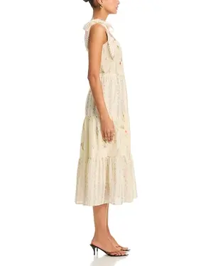 Moon River Tiered Midi Dress