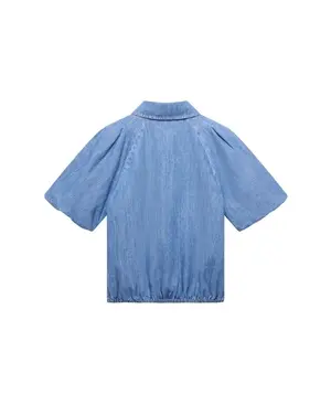 Mint Velvet Denim Puff Sleeve Shirt