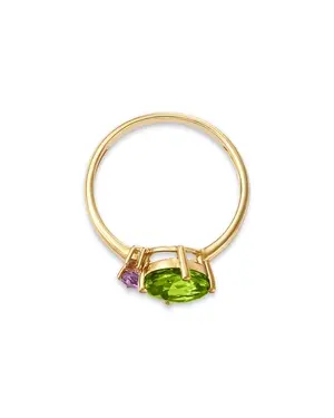 Bloomingdale'S 14k Yellow Ring With Pink Amethyst, Citrine, And Peridot