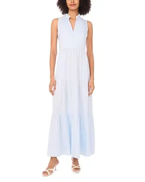 V-Neck Tiered Maxi Dresses