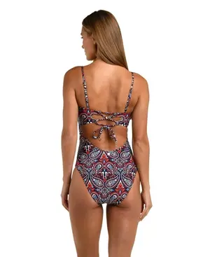 SUNSHINE 79 Americana Paisley Bandeau One Piece