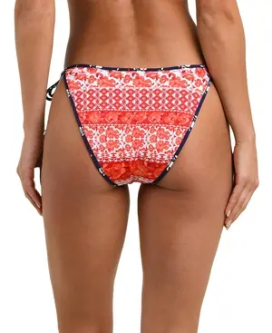 SUNSHINE 79 Floral And Striped Reversible Bikini Bottom - Multi