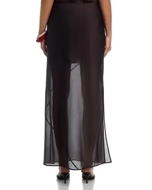 Helmut Lang Sheer Maxi Skirt