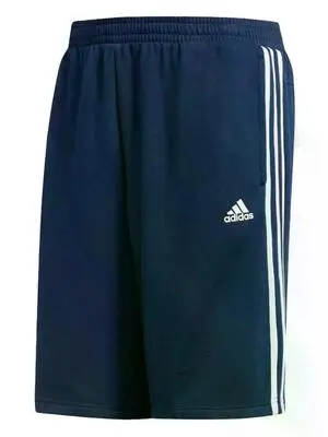 Adidas Essential Stripe-detail Track Shorts - Blue