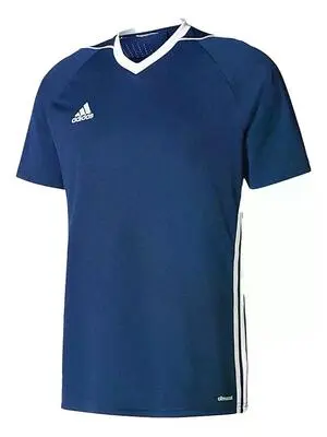Adidas V-neck Striped T-shirt