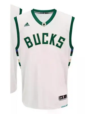 Adidas Milwaukee Bucks Swingman Jersey Tank Top - White
