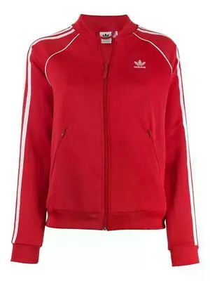 Adidas Superstar Striped-sleeve Track Jacket - Red