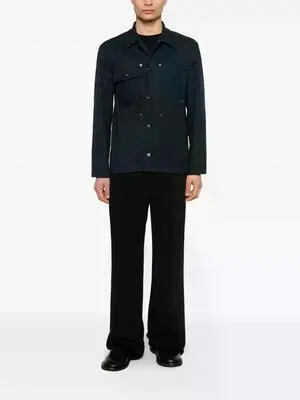 PAOLO PECORA Buttoned Patch-pocket Overshirt