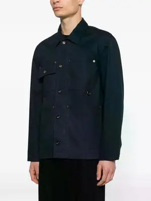 PAOLO PECORA Buttoned Patch-pocket Overshirt