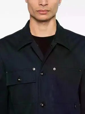 PAOLO PECORA Buttoned Patch-pocket Overshirt