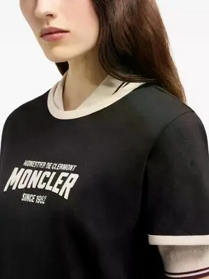 Moncler Flock-logo T-shirt - Black