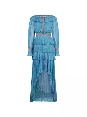 Philosophy Di Lorenzo Serafini Ruffled Midi Dress - Blue