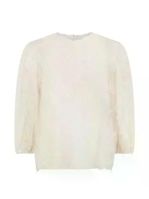 Red Valentino Floral Top - Neutrals