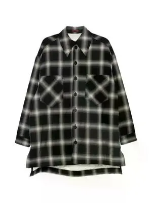 LỰU ĐẠN Checked Flannel Overshirt