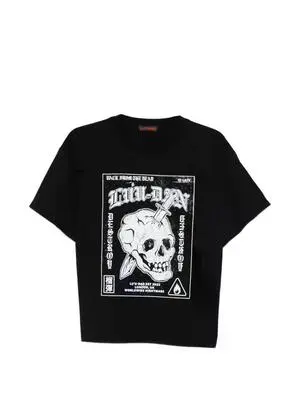 LỰU ĐẠN Skull-print T-shirt